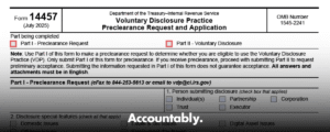 IRS Form 14457 - 2025 Voluntary Disclosure Guide – Accountably.com