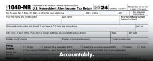 Form 1040‑NR - Filing 2025, Nonresident Taxes Made Simple – Accountably.com