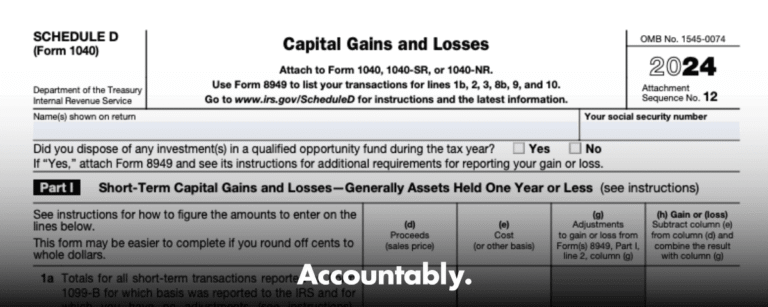 Form 1040 (Schedule D) - Capital Gains Reporting Guide – Accountably.com