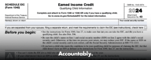 Form 1040 Schedule EIC - step by step guide to the Earned Income Credit ...