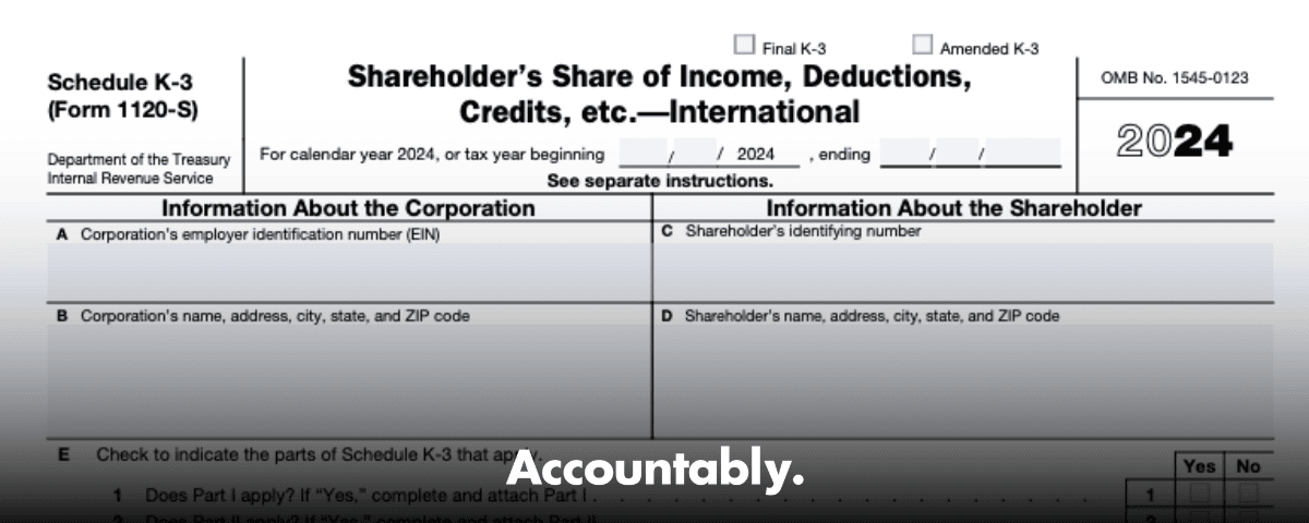 Form 1120‑S (Schedule K‑3) - Guide 1116/1118 & Filing Exceptions ...