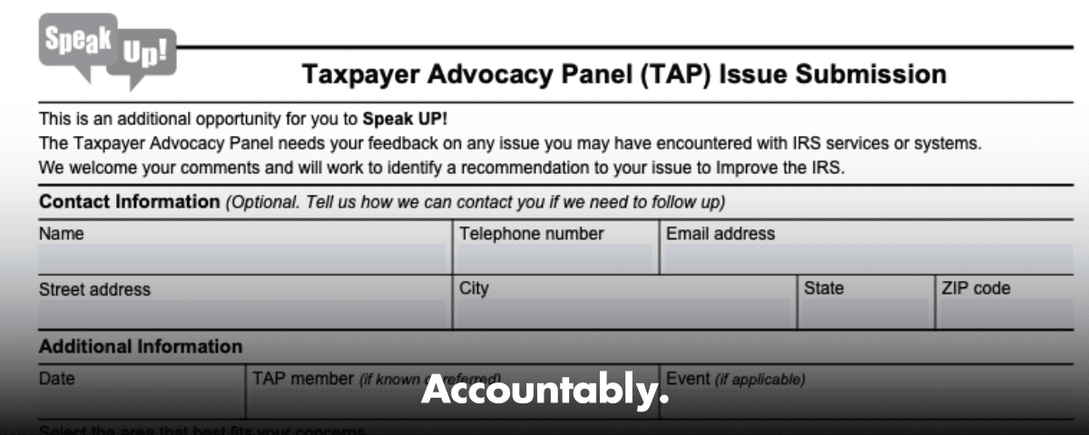 Form 14388 - TAP Outreach Mailer Guide for 2025 – Accountably.com