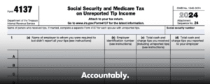 Form 4137 - Unreported and Allocated Tips Explained – Accountably.com