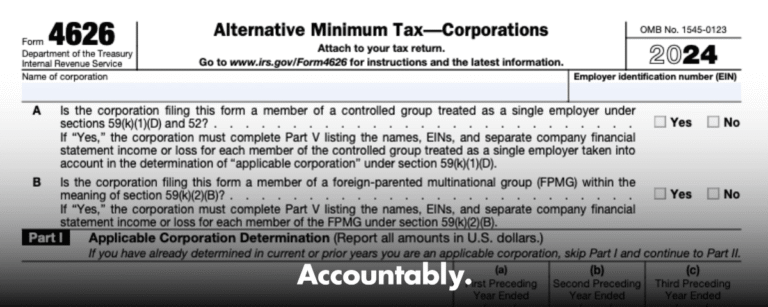 Form 4626 - CAMT AFSI Safe Harbor Guide & Filing Steps – Accountably.com