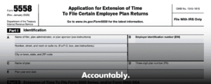 Form 5558 - Extension Guide 2025, Deadlines and EFAST2 e‑File ...