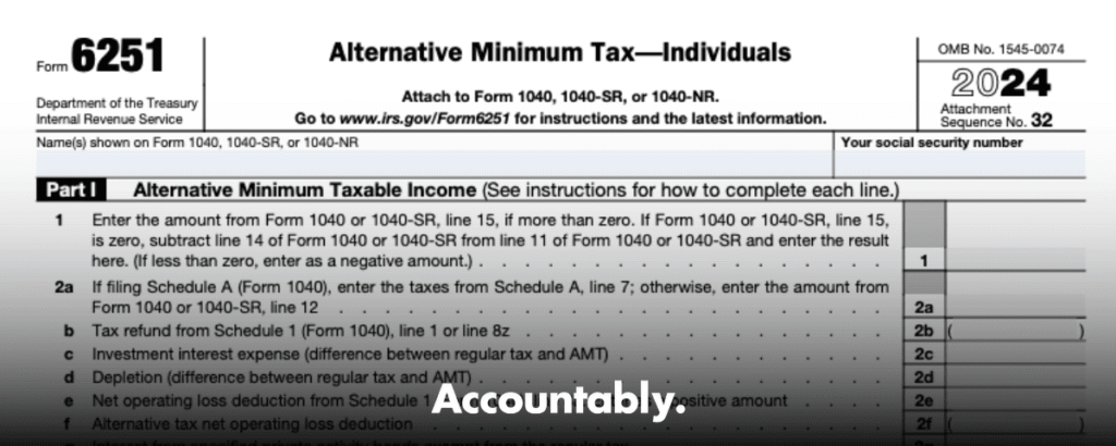 Form 6251 AMT - Exemptions, Rates, Phaseouts – Accountably.com