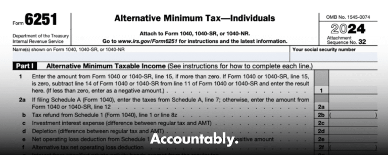 Form 6251 AMT - Exemptions, Rates, Phaseouts – Accountably.com