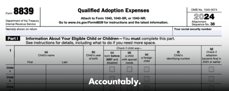 Form 8839 - Adoption Credit & Employer Benefits Guide – Accountably.com