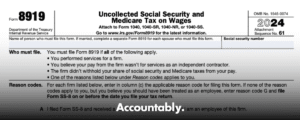 Form 8919 - Misclassified Employee Filing Guide and Codes – Accountably.com
