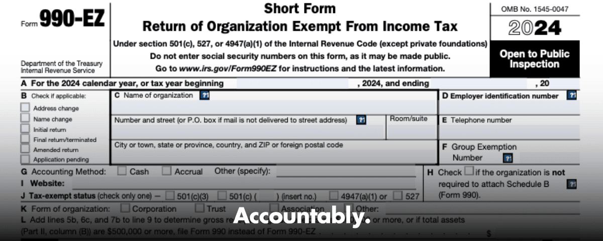 Form 990‑EZ - Eligibility, Deadlines, E‑File, Schedules – Accountably.com