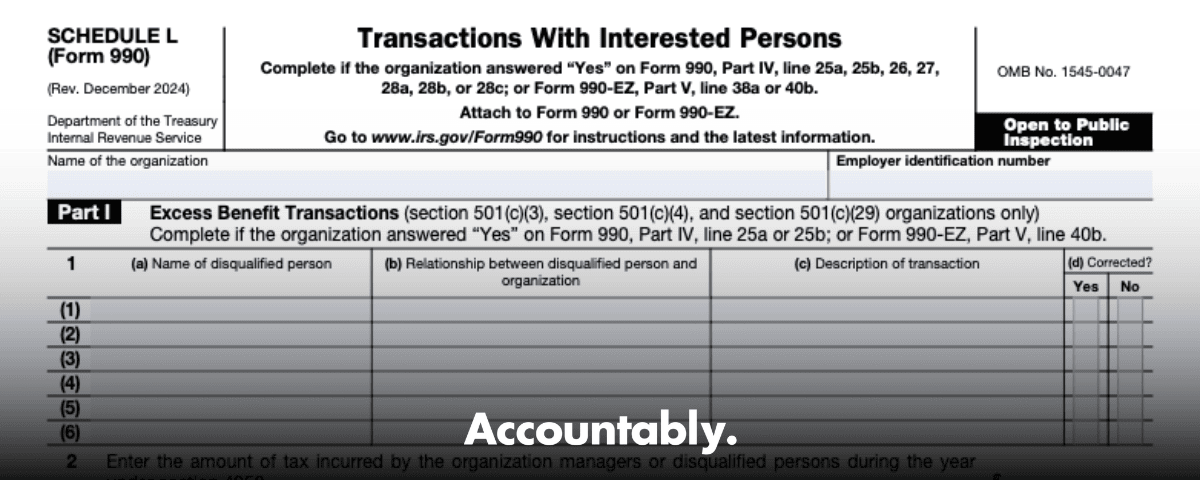 Form 990 Schedule L - Complete Guide to Reporting & Compliance ...
