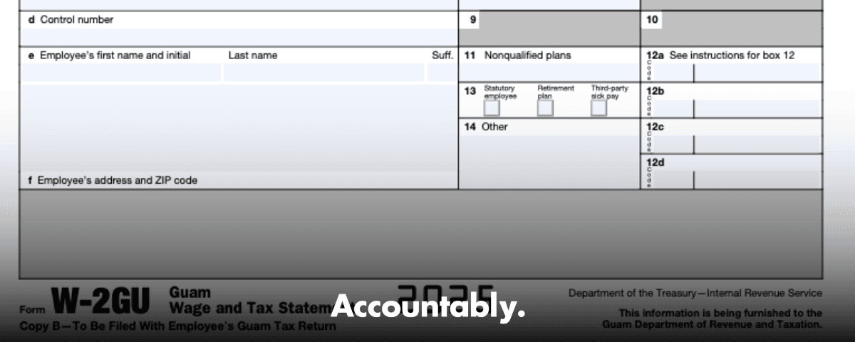 Form W‑2GU - Guam Wage & Tax Statement, Deadlines & E‑File ...
