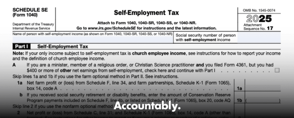 Form 1040 Schedule SE - Self‑Employment Tax Guide – Accountably.com
