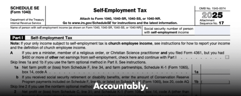 Form 1040 Schedule SE - Self‑Employment Tax Guide – Accountably.com