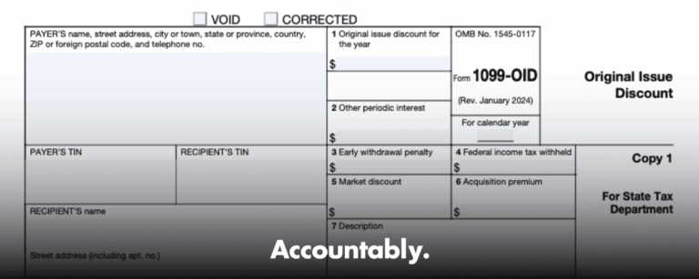 Form 1099‑OID - Boxes, Reporting, and 2025 Deadlines – Accountably.com