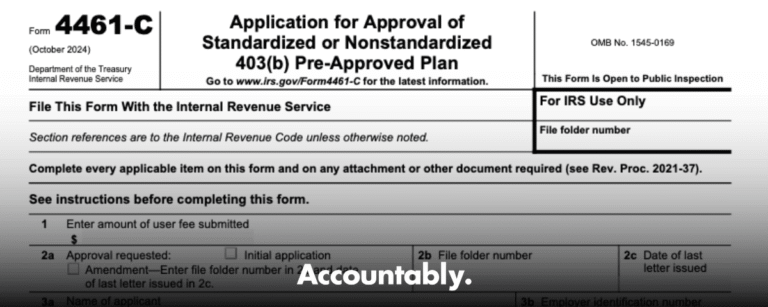 Form 4461‑C - IRS 403(b) Opinion Letter Guide – Accountably.com