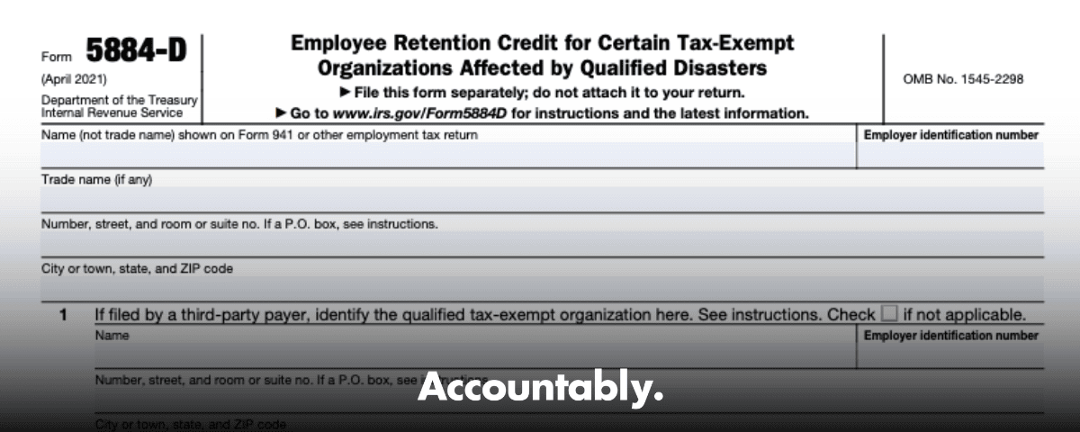 Form 5884-D - Nonprofit 2020 Disaster Retention Credit Guide ...