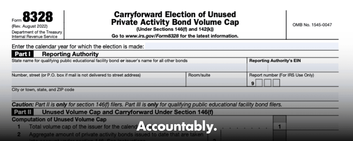 Form 8328 - Carryforward Election for Unused PAB Volume Cap ...