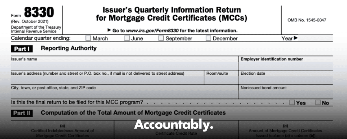 Form 8330 - Quarterly MCC Filing Guide for Issuers – Accountably.com