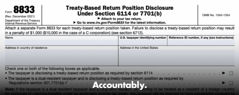 Form 8833 - Filing Requirements, Exceptions, and Penalties ...