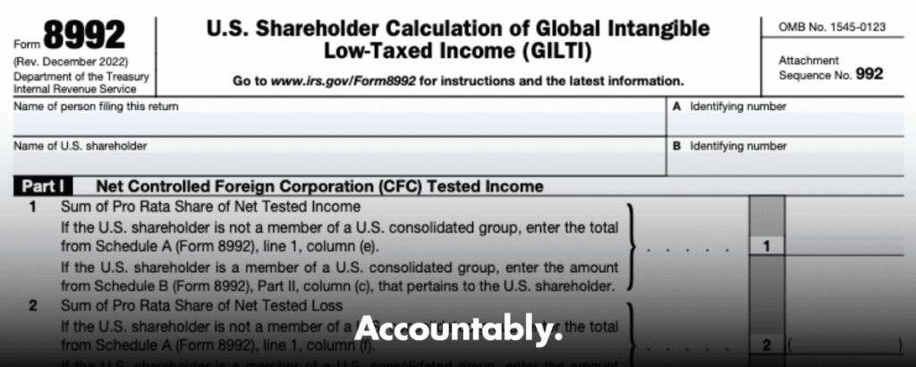 Form 8992 - Guide for CPA Firms: GILTI, QBAI, Schedule A/B ...