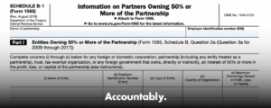 Form 1065 (Schedule B‑1)- Guide, 50% Ownership & Disclosure ...